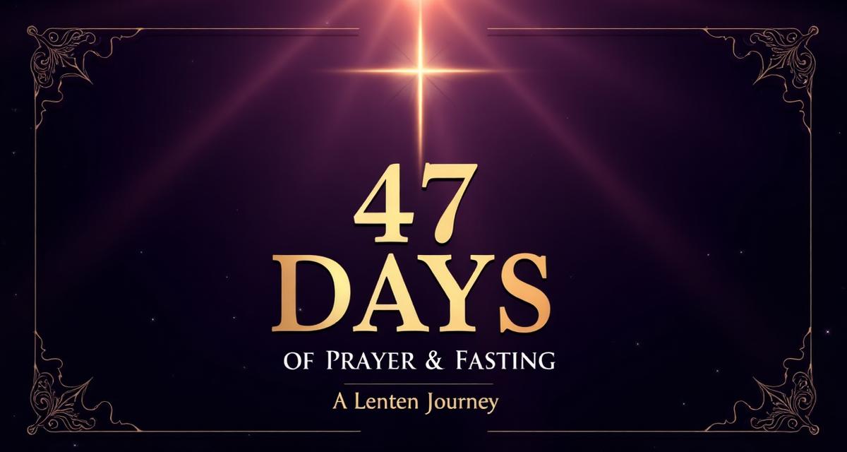 47 Days of Prayer & Fasting (Lenten Fast Guide) | HOHATL Ministry